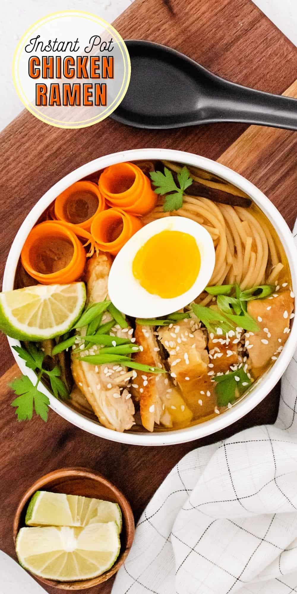 Instant Pot Chicken Ramen With Sweet Chili Oil