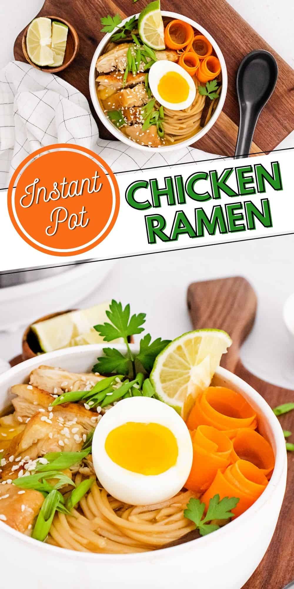 Instant Pot Chicken Ramen With Sweet Chili Oil