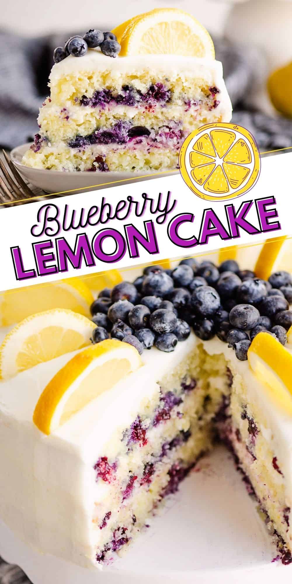 Blueberry Lemon Layer Cake