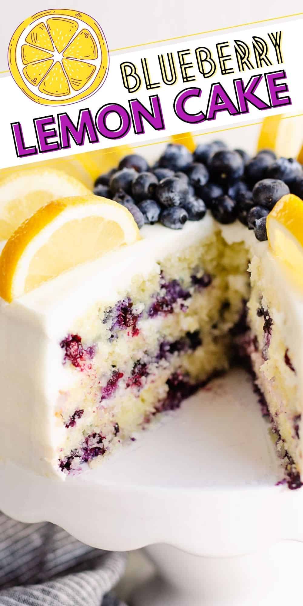 Blueberry Lemon Layer Cake