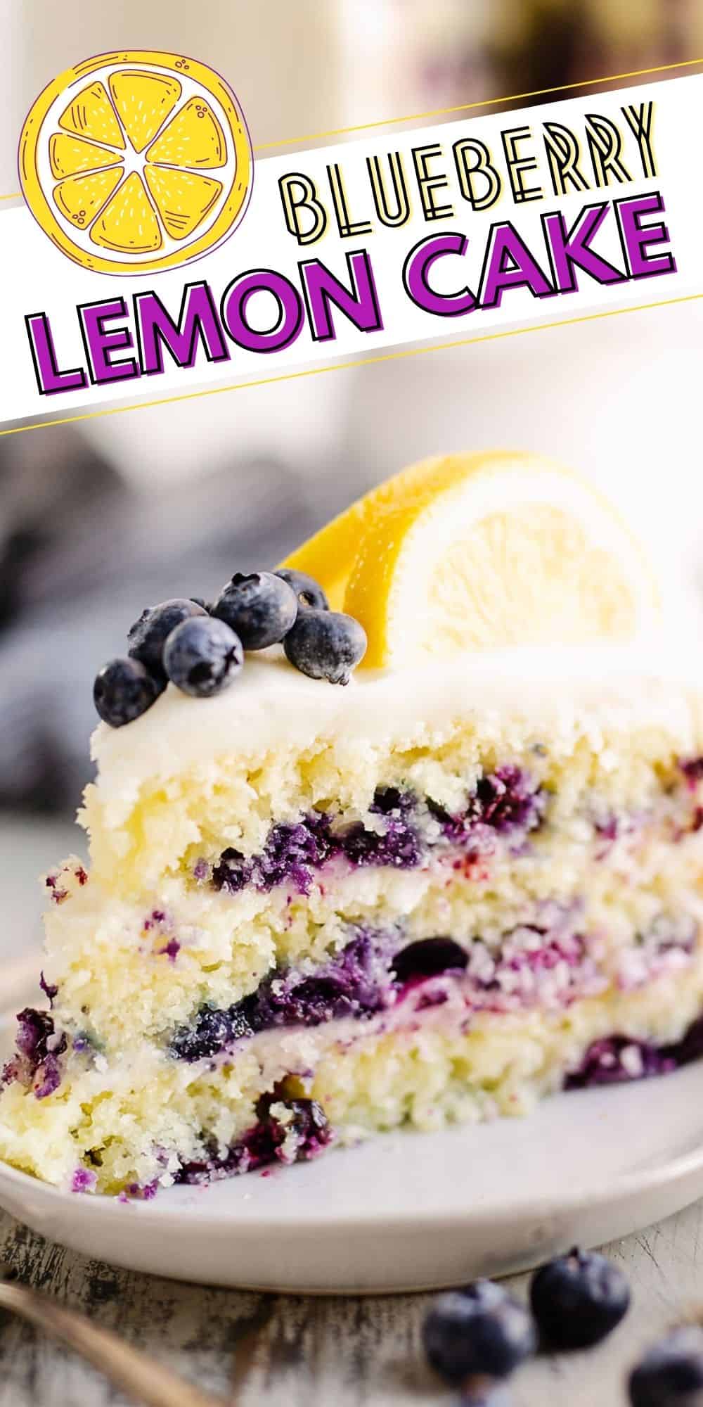 Blueberry Lemon Layer Cake