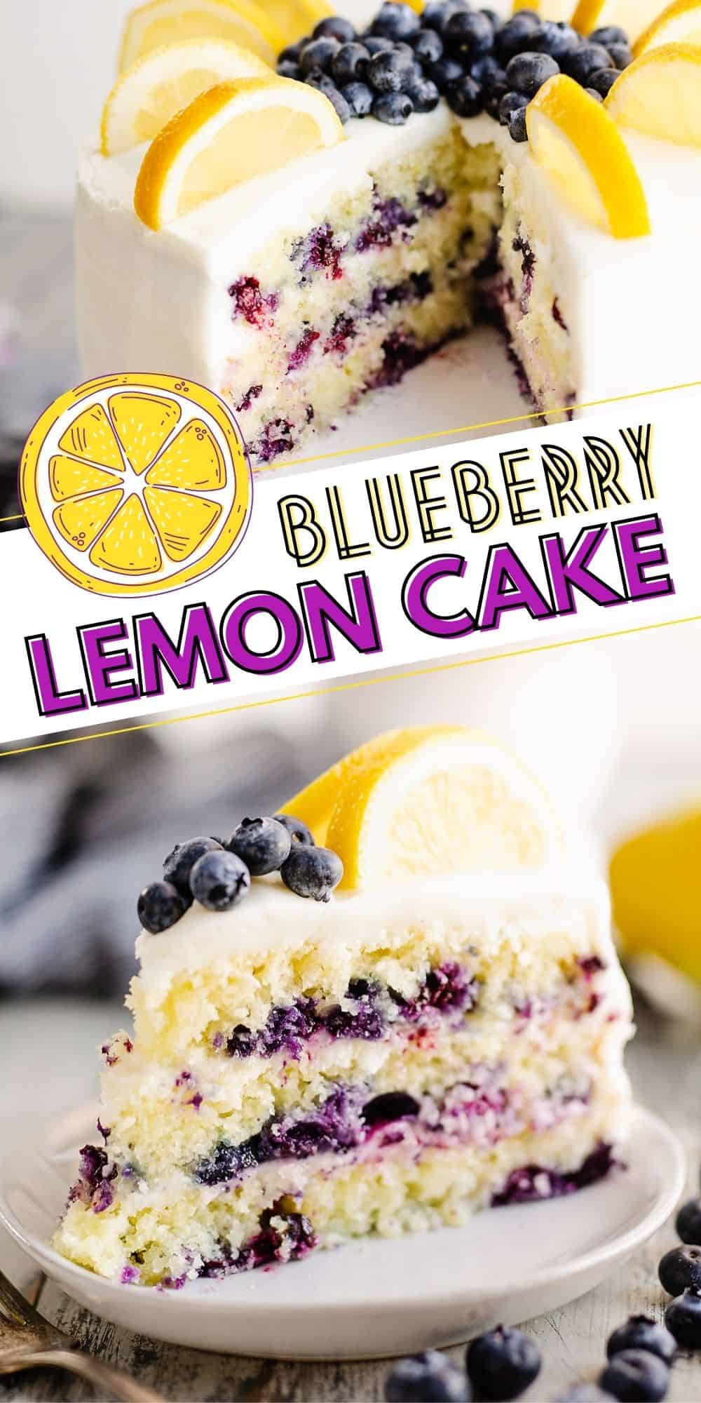 Blueberry Lemon Layer Cake