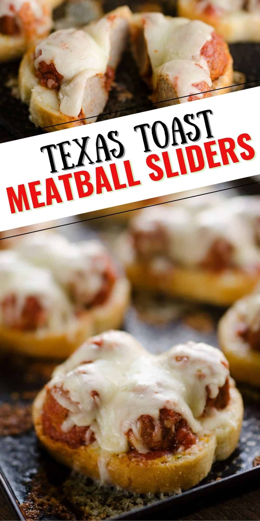 Cheesy Texas Toast Meatball Sliders - 20 Minute Meal