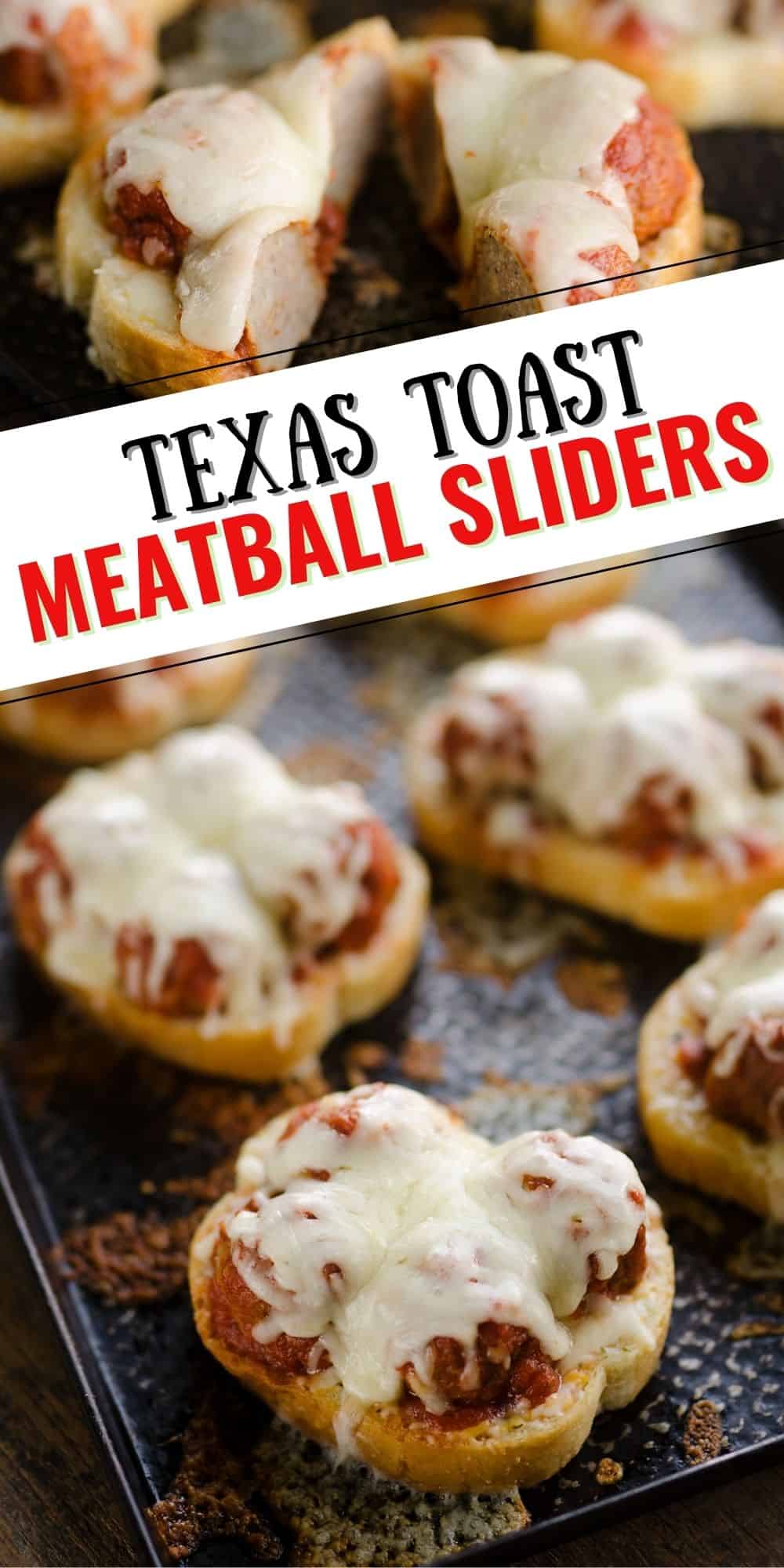 Cheesy Texas Toast Meatball Sliders - 20 Minute Meal