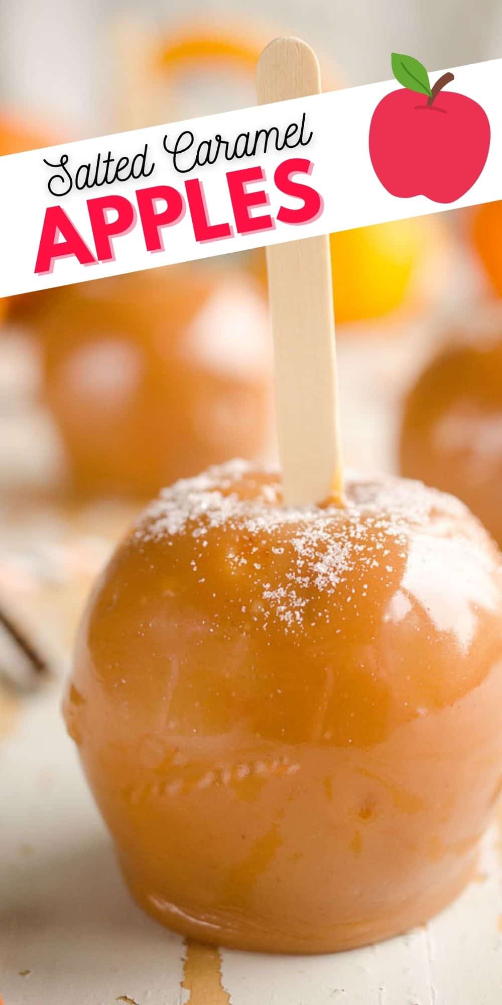 Salted Caramel Apples - Fall Dessert