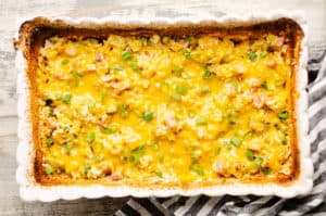 Cheesy Ham & Rice Casserole