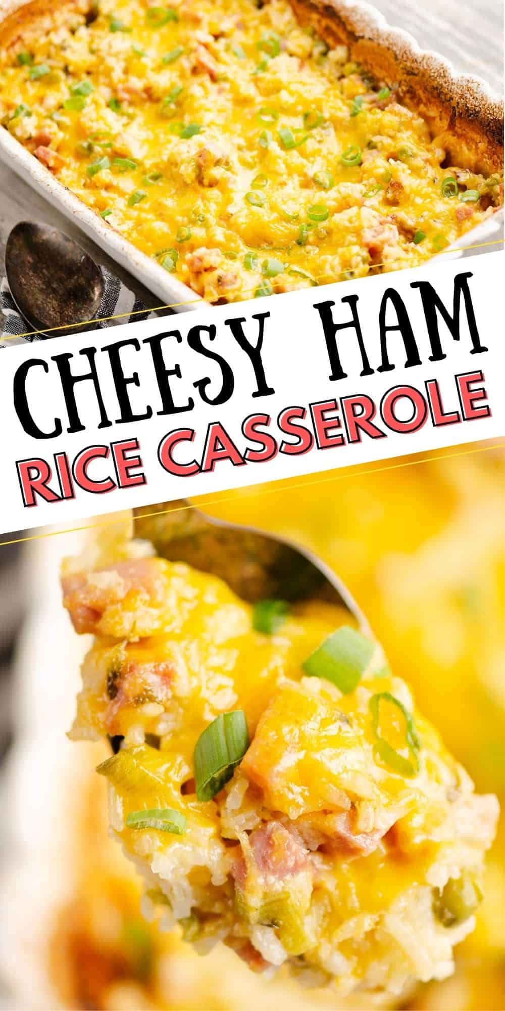 Cheesy Ham & Rice Casserole