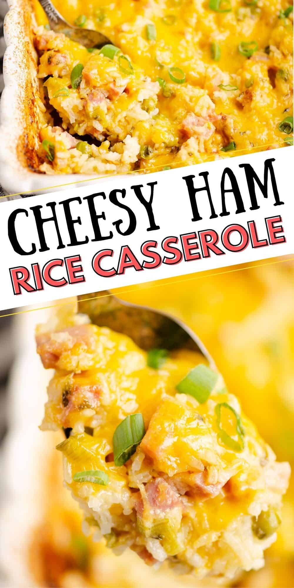 Cheesy Ham & Rice Casserole