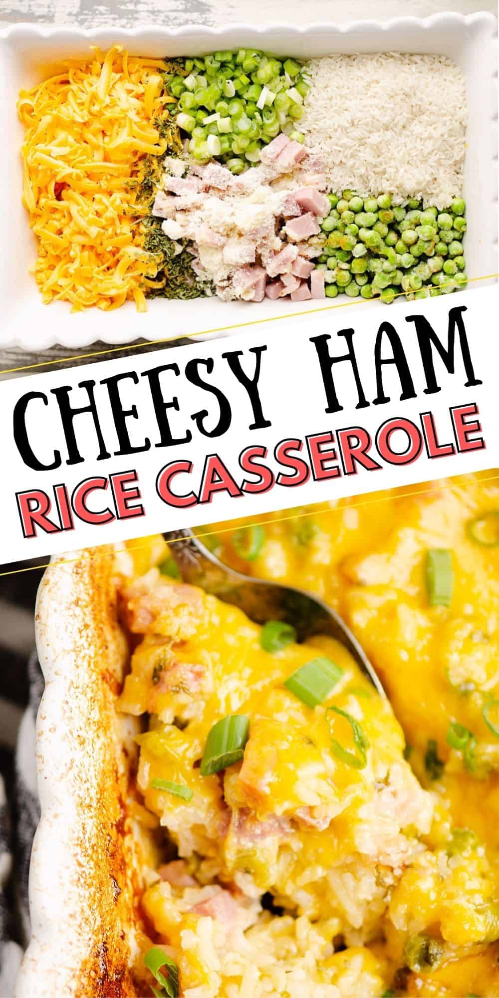 Cheesy Ham & Rice Casserole