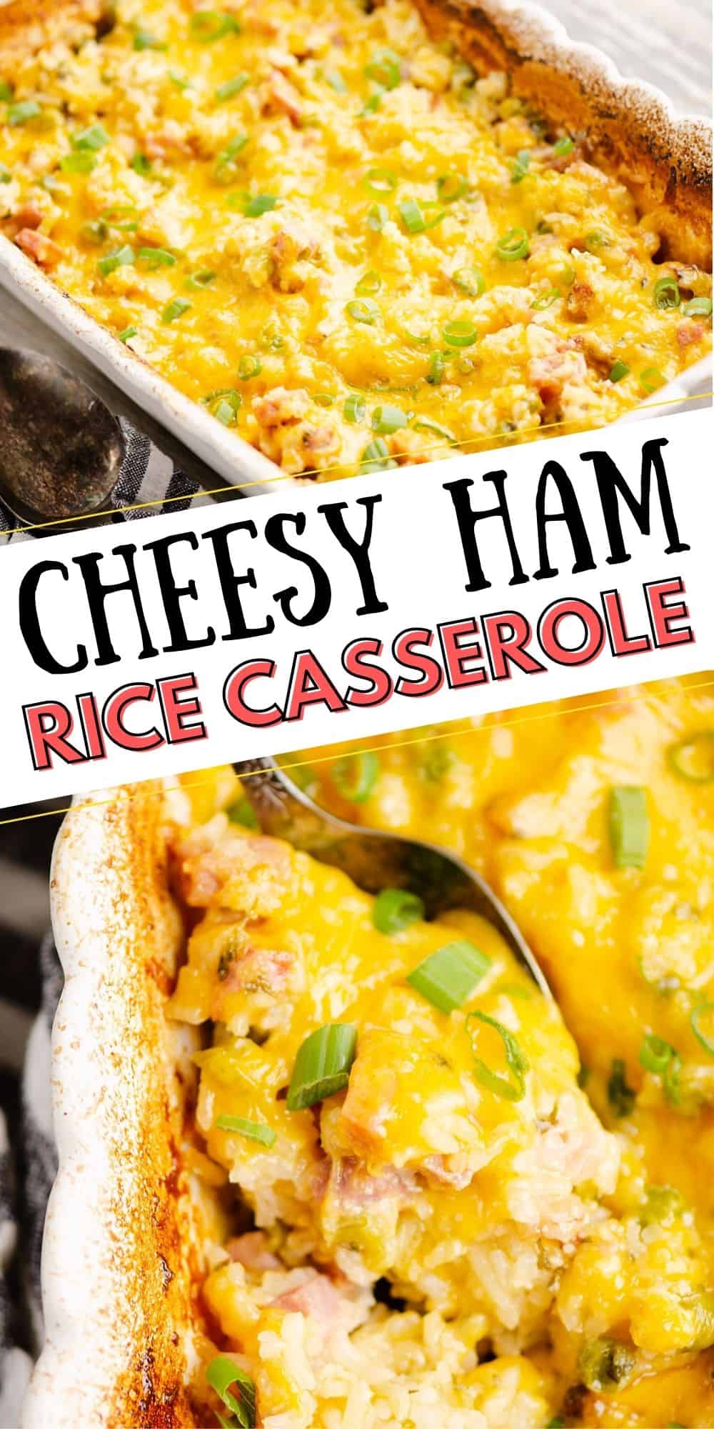Cheesy Ham & Rice Casserole