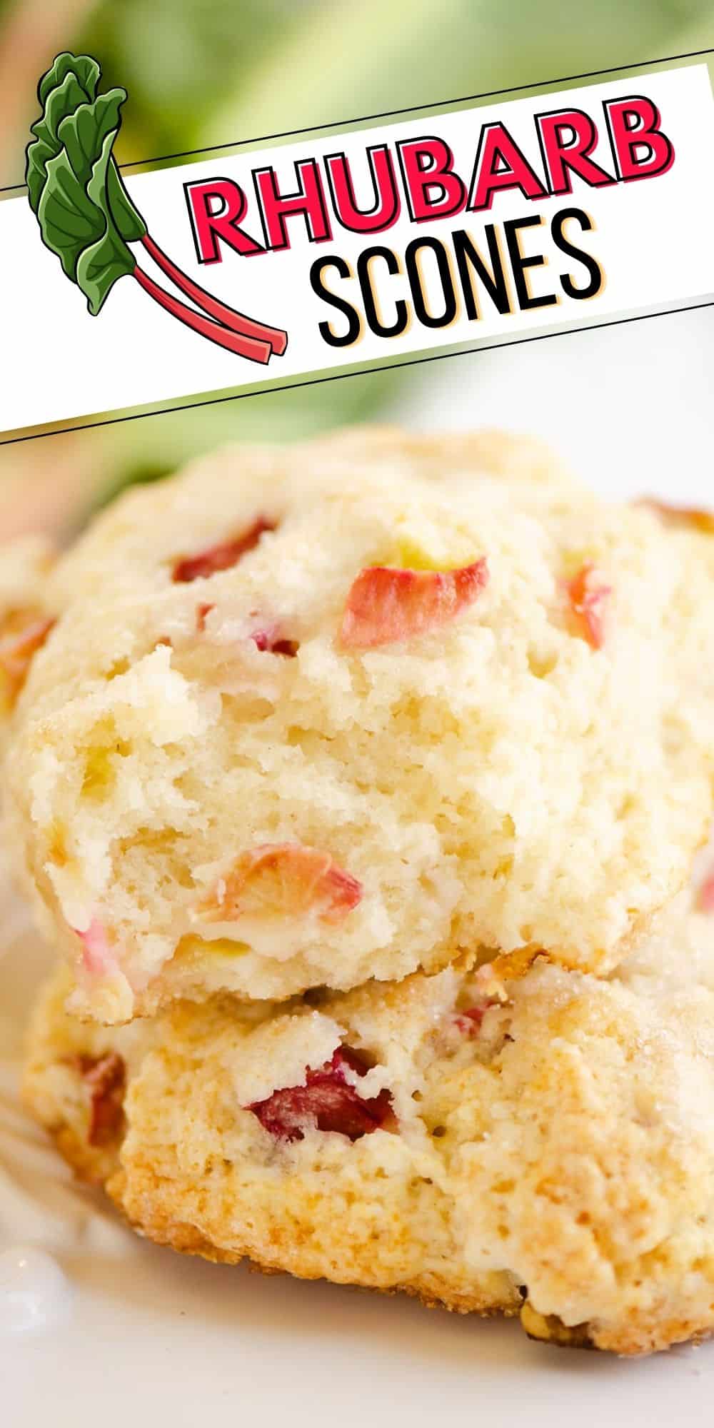Easy Rhubarb Scones | A Super Simple Scone Recipe