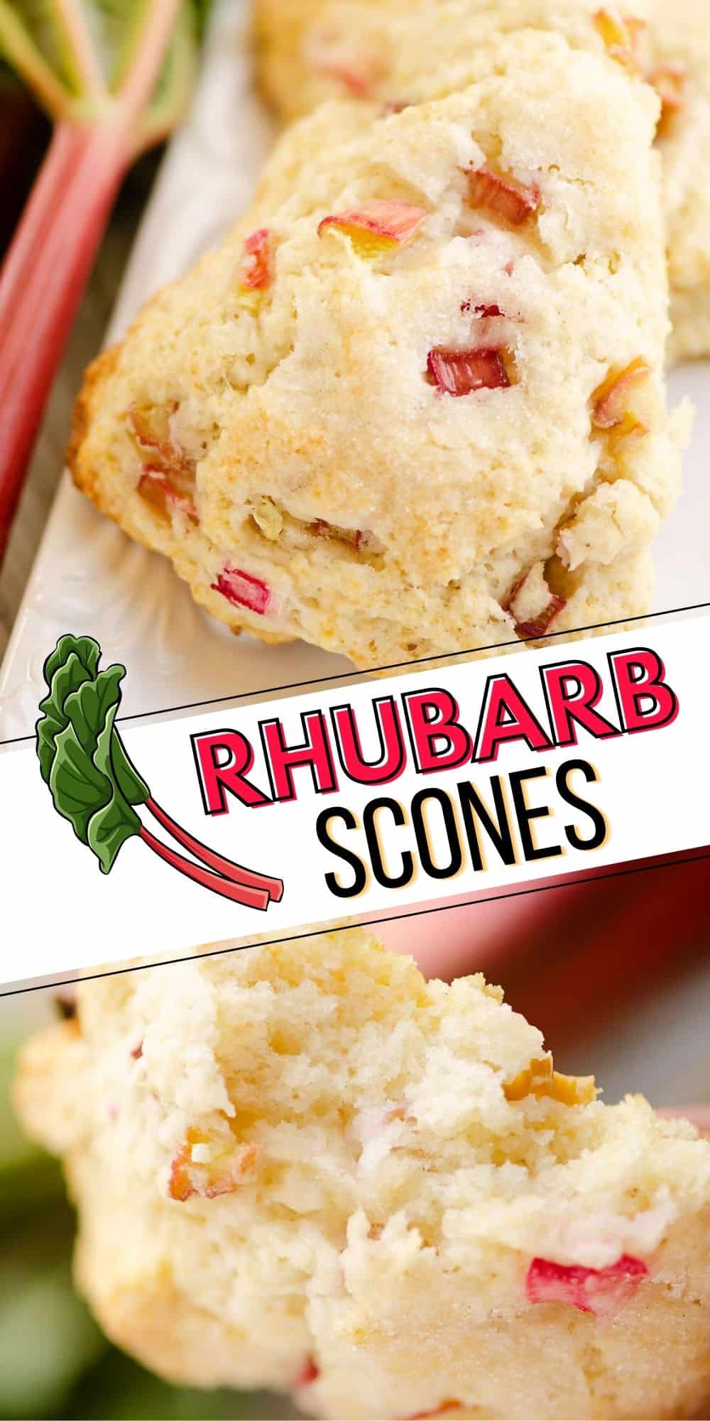 Easy Rhubarb Scones | A Super Simple Scone Recipe