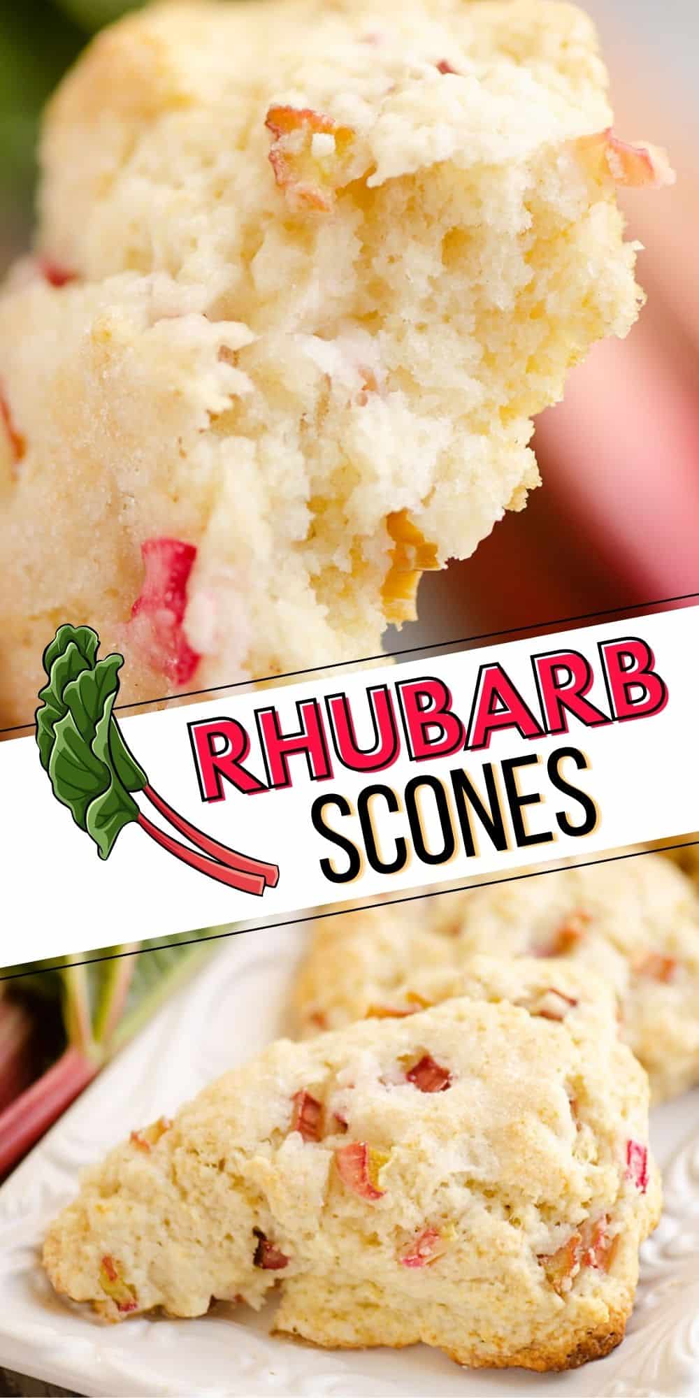 Easy Rhubarb Scones | A Super Simple Scone Recipe