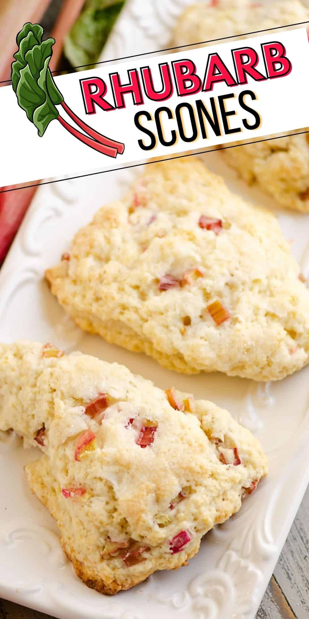 Easy Rhubarb Scones | A Super Simple Scone Recipe