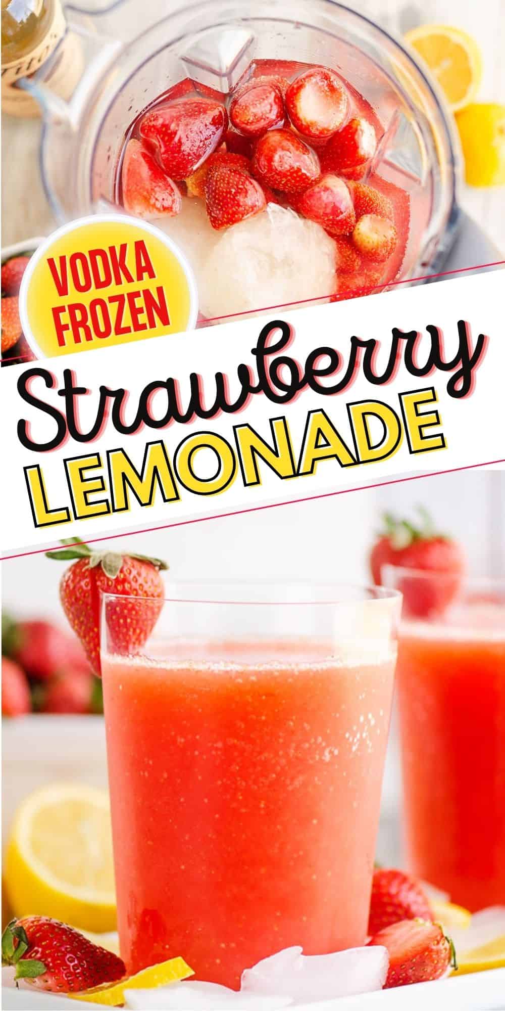 Frozen Strawberry Vodka Lemonade