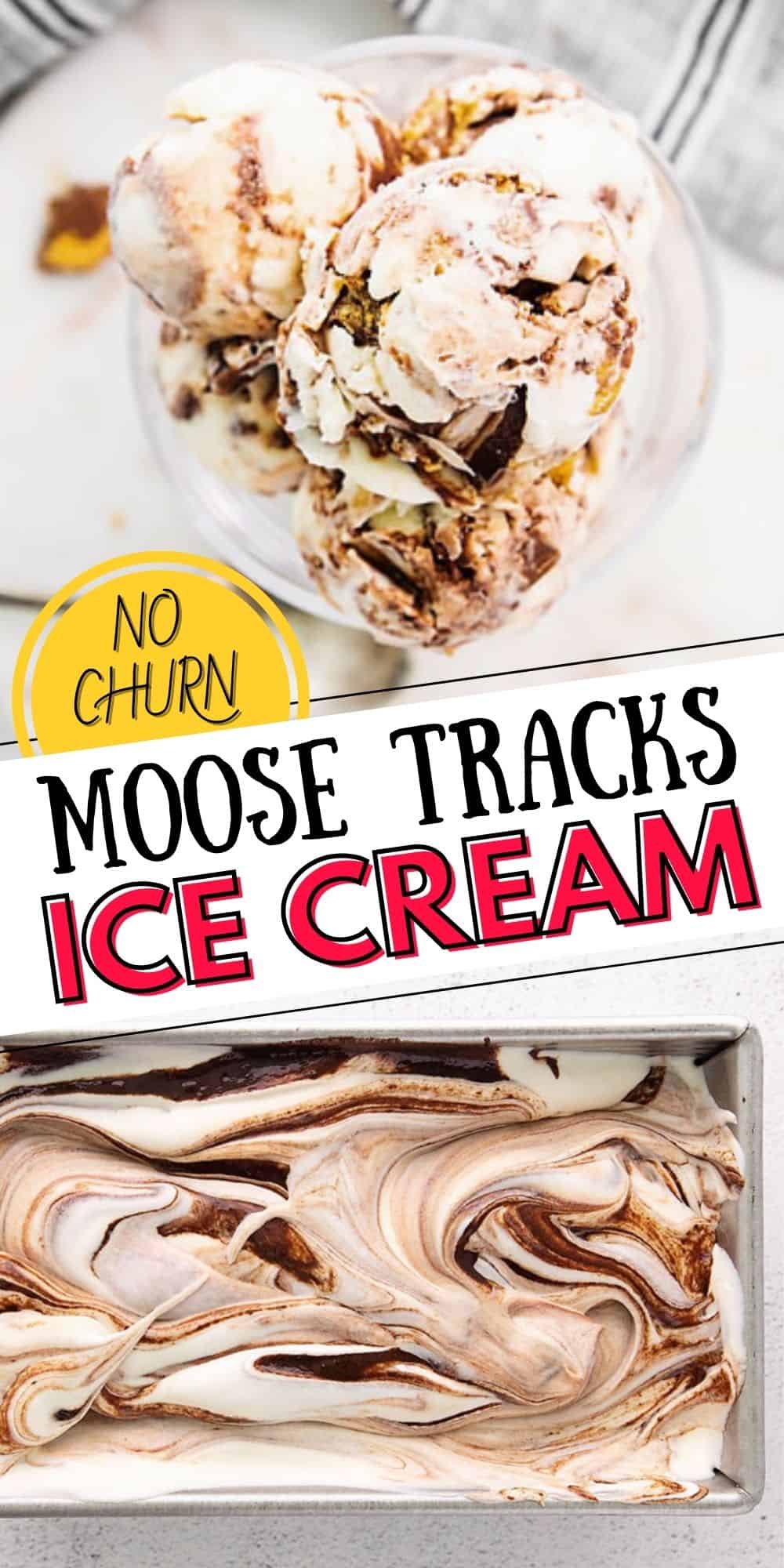 Moose Tracks No Churn Ice Cream | Homemade Ice Cream Recipes