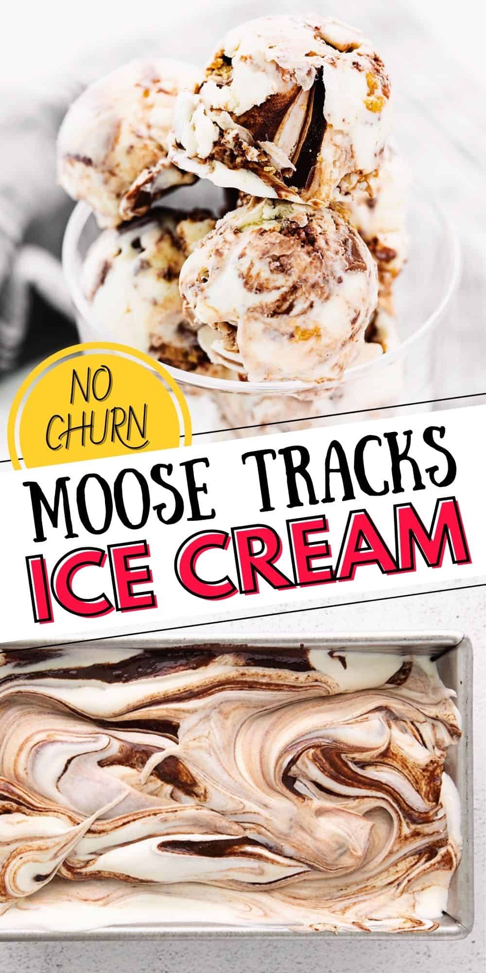 Moose Tracks No Churn Ice Cream | Homemade Ice Cream Recipes