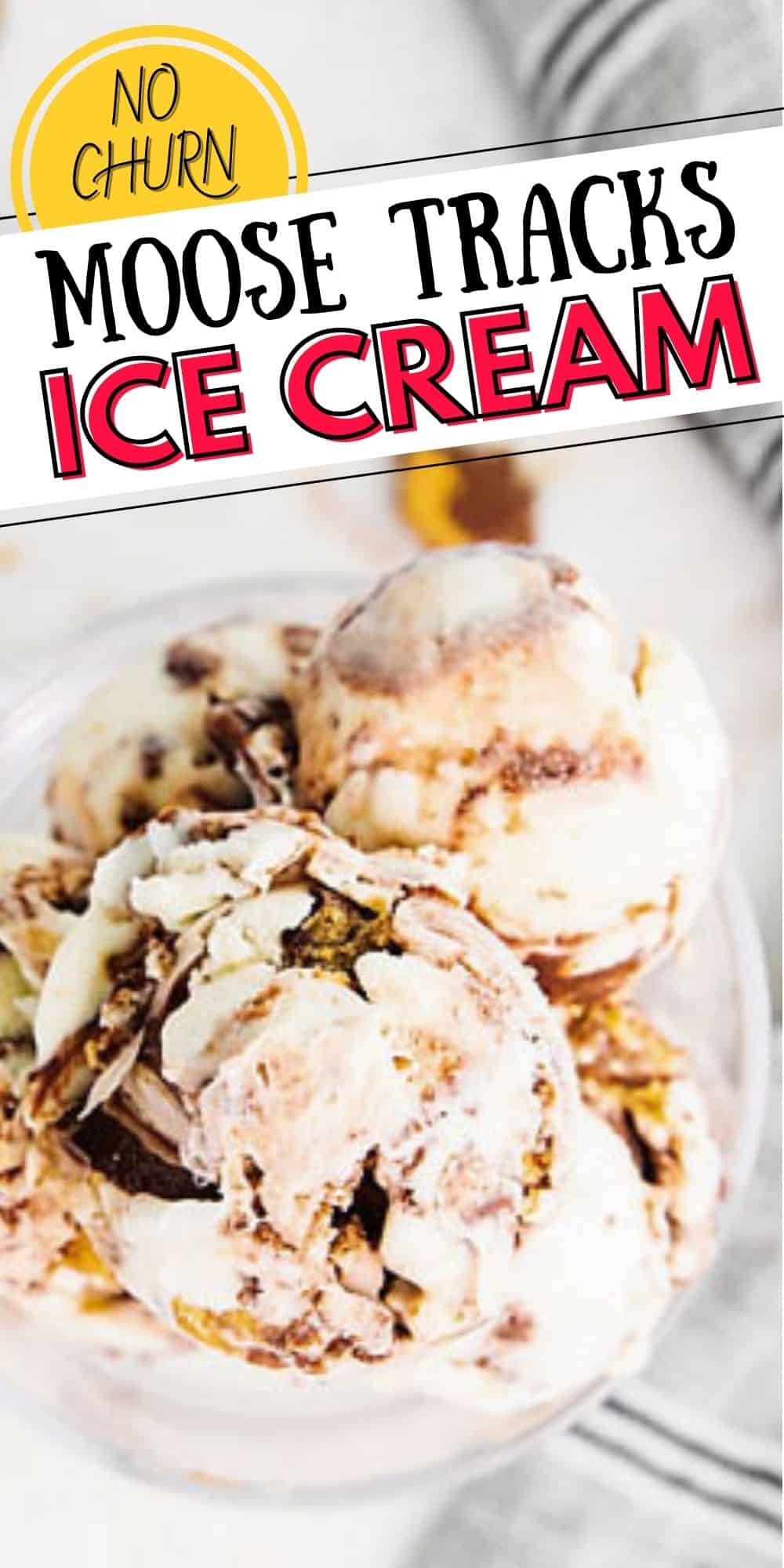 Moose Tracks No Churn Ice Cream | Homemade Ice Cream Recipes