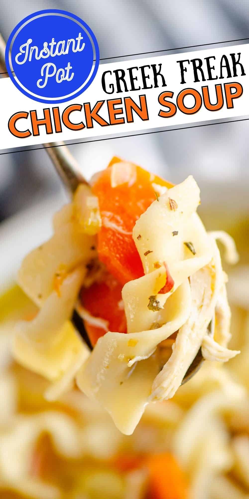 Instant Pot Greek Freak Chicken Noodle Soup