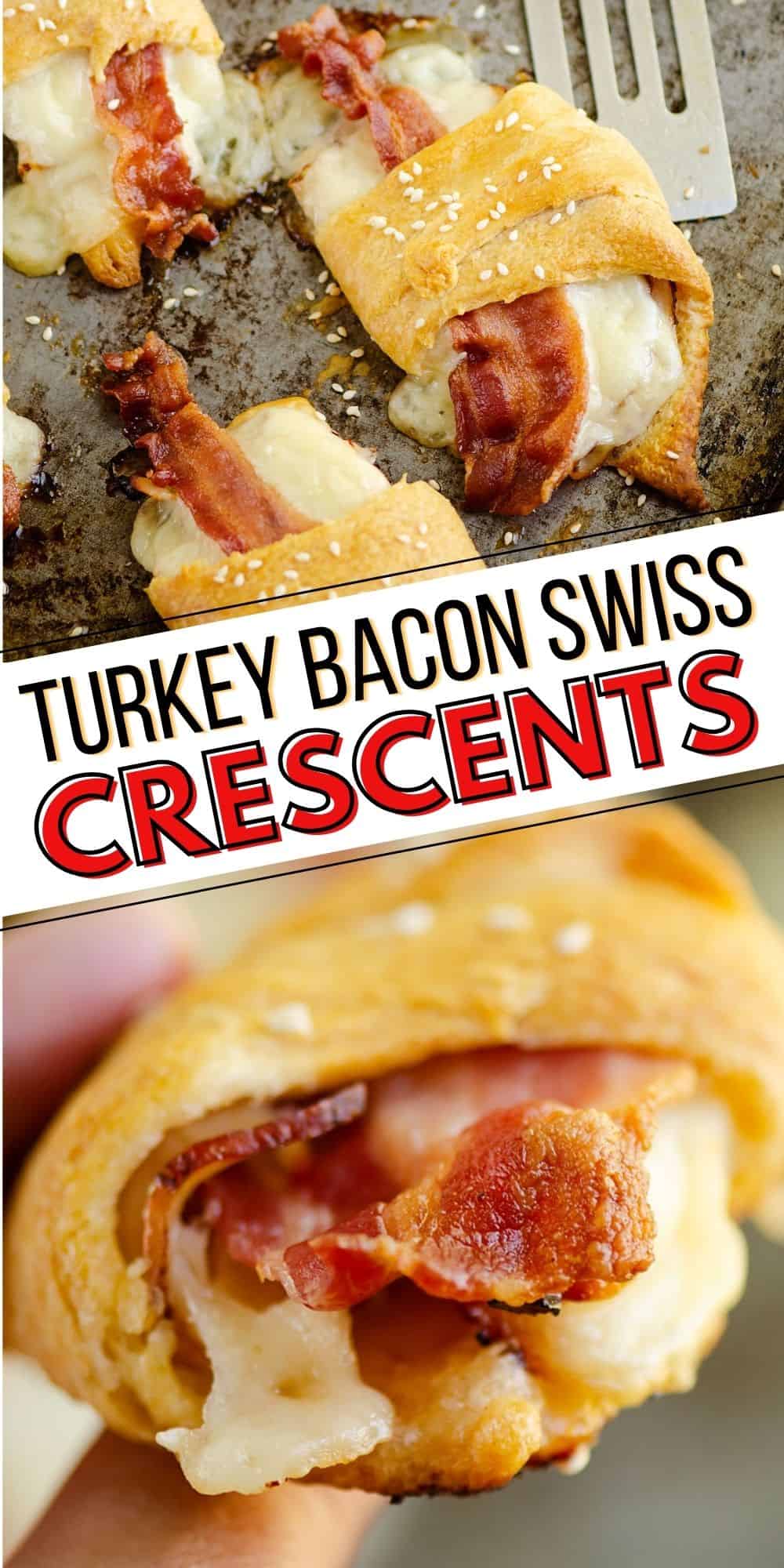 Turkey Bacon Swiss Crescent Rolls