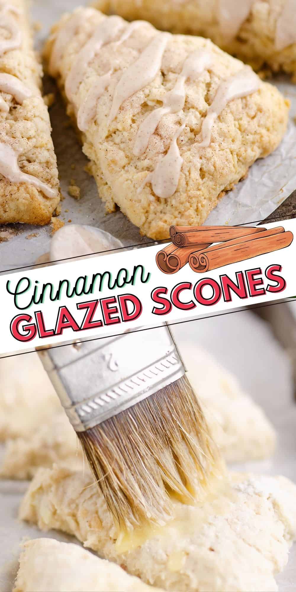 Glazed Cinnamon Scones