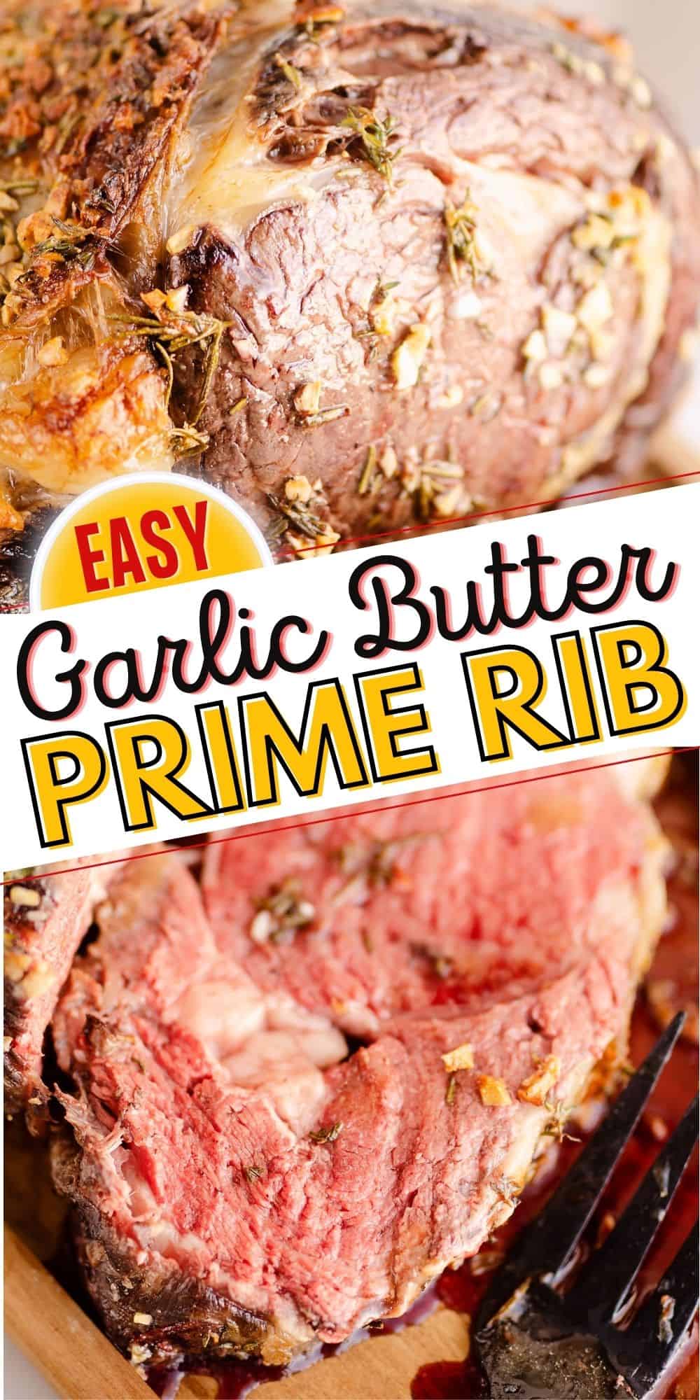 Garlic Butter Prime Rib