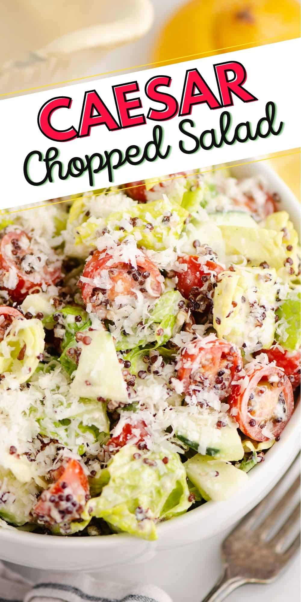 Chopped Vegetable Caesar Salad