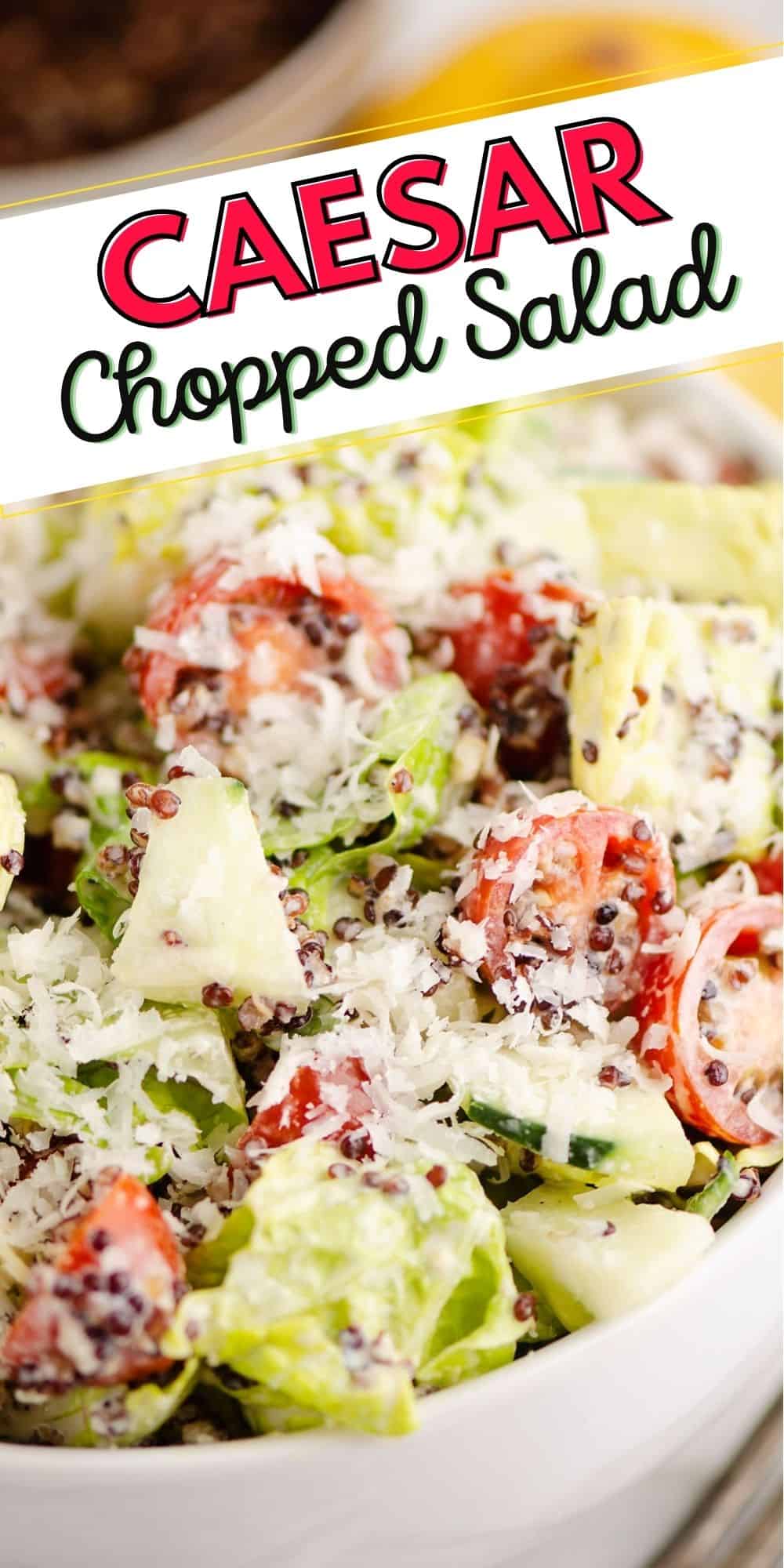 Chopped Vegetable Caesar Salad