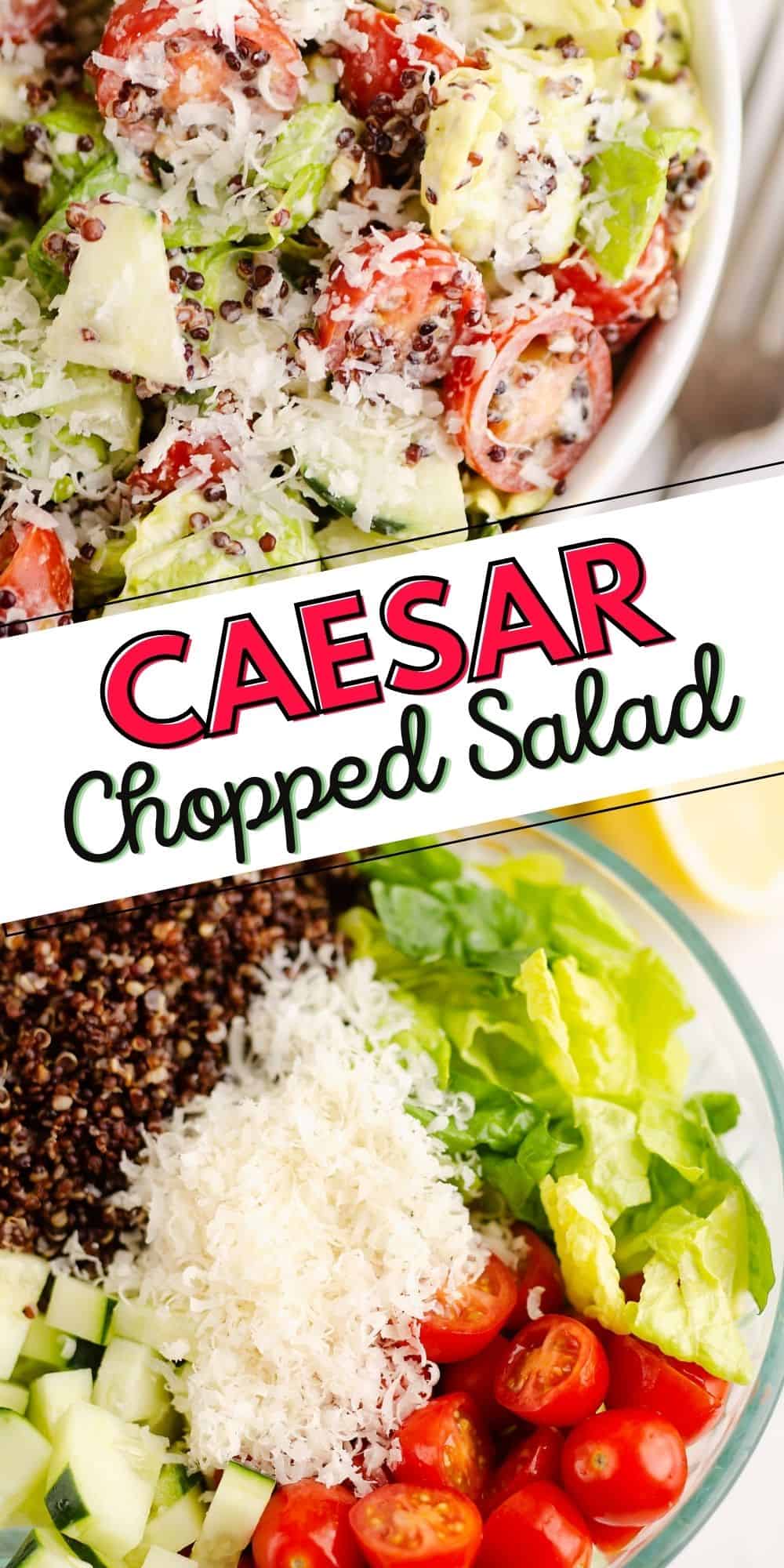 Chopped Vegetable Caesar Salad