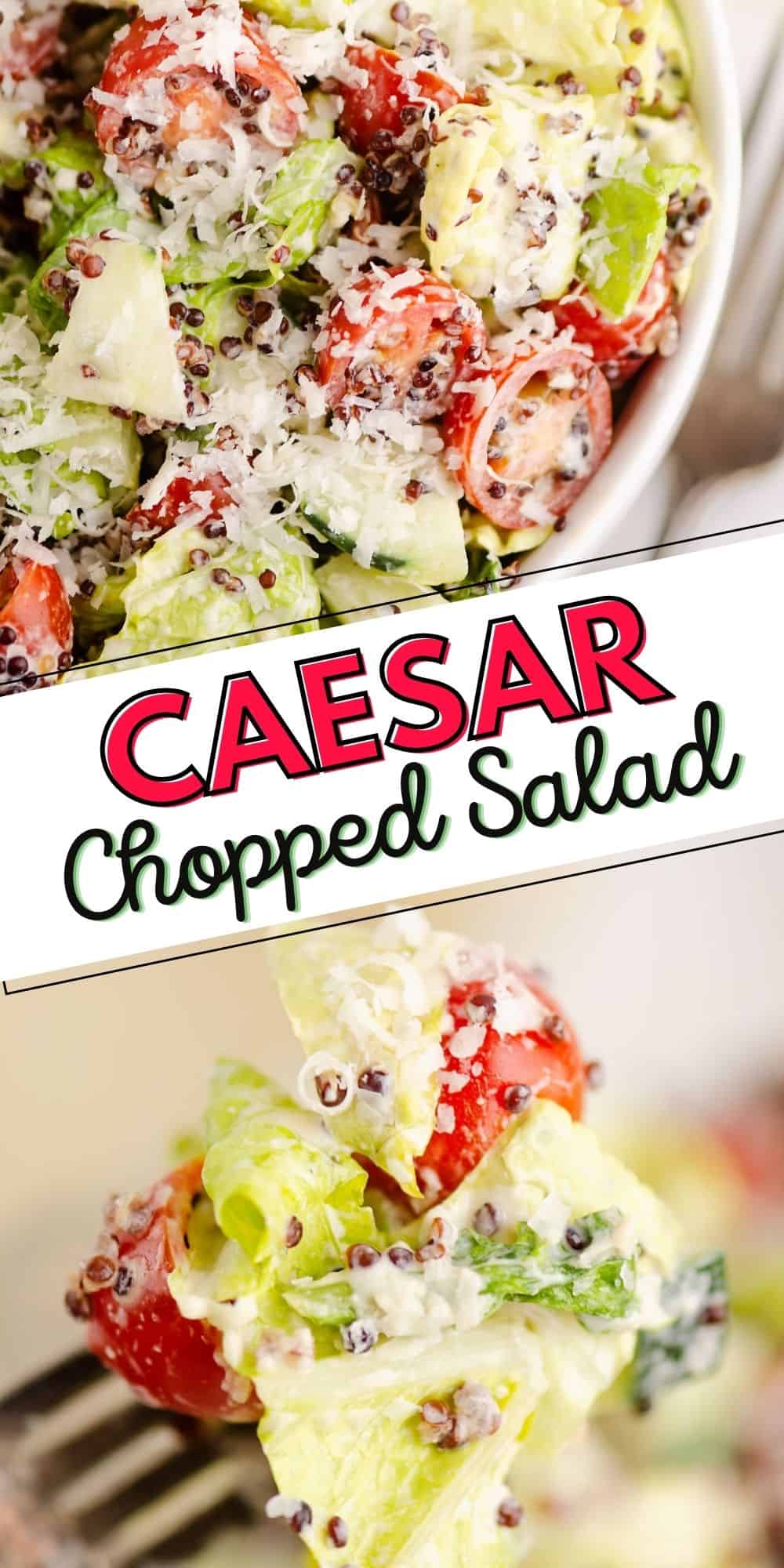 Chopped Vegetable Caesar Salad