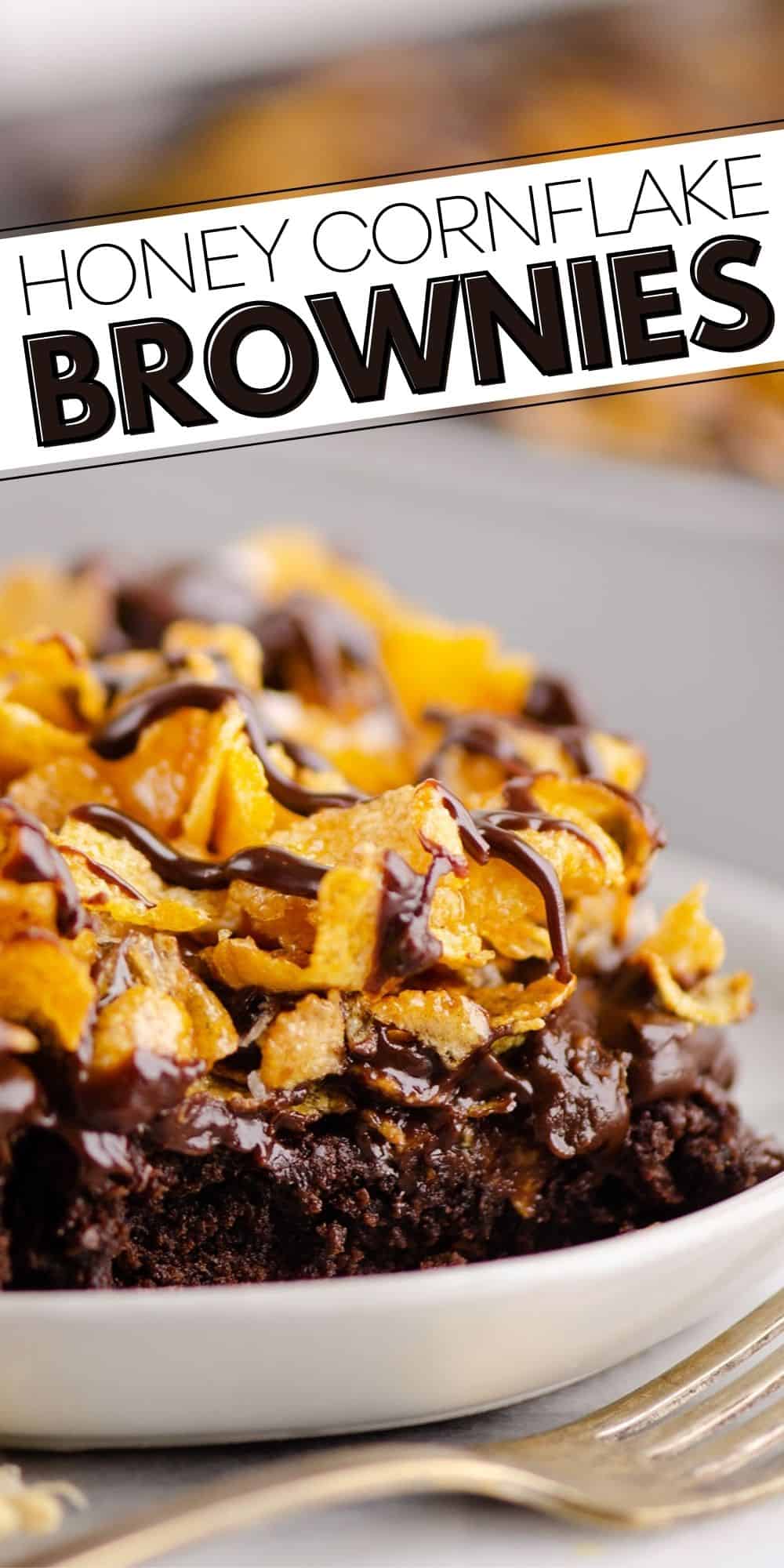Honey Roasted Cornflake Brownies