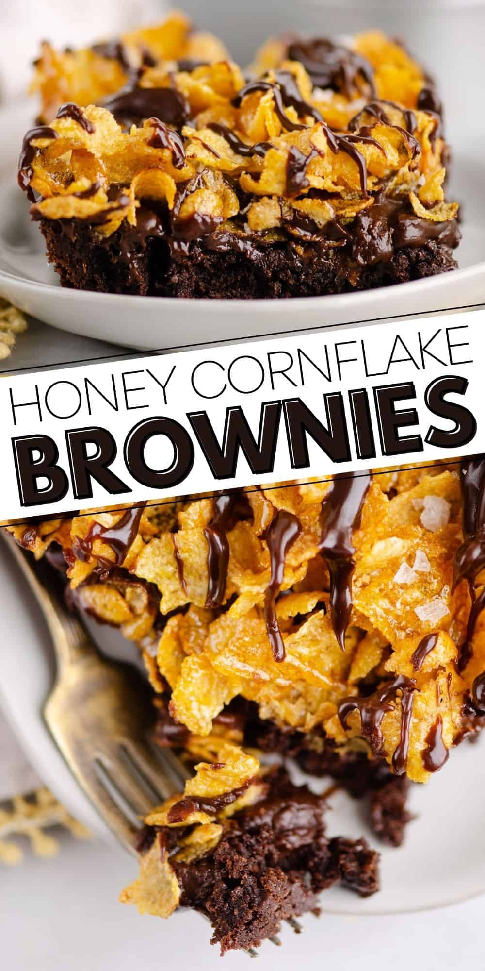 Honey Roasted Cornflake Brownies