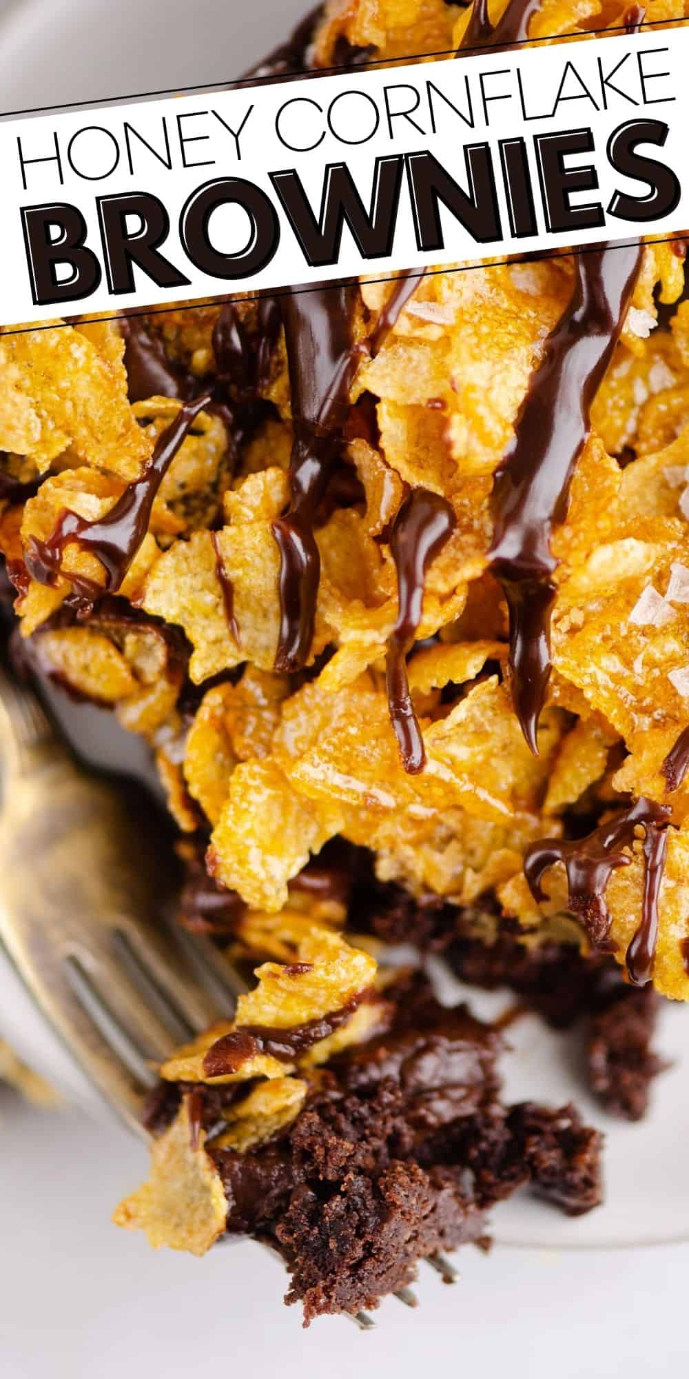 Honey Roasted Cornflake Brownies