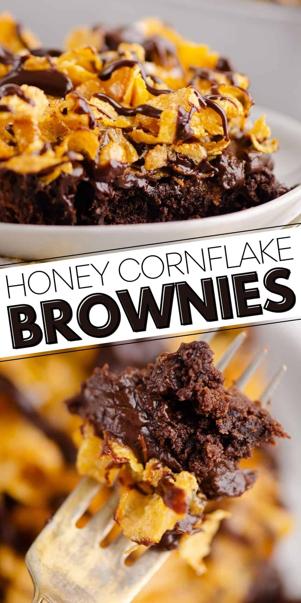 Honey Roasted Cornflake Brownies