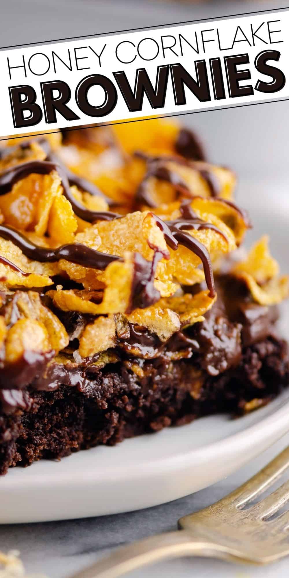 Honey Roasted Cornflake Brownies
