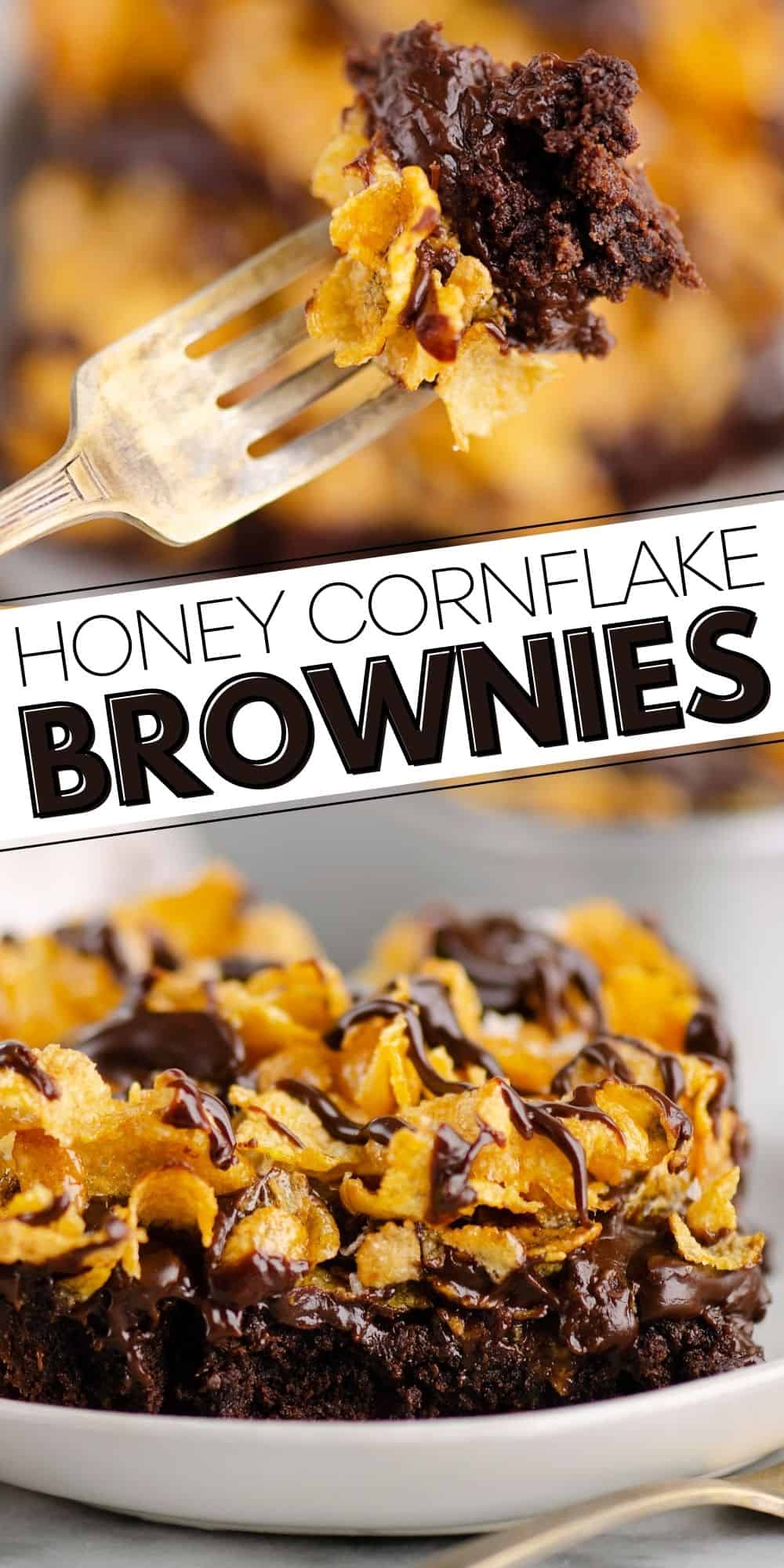 Honey Roasted Cornflake Brownies