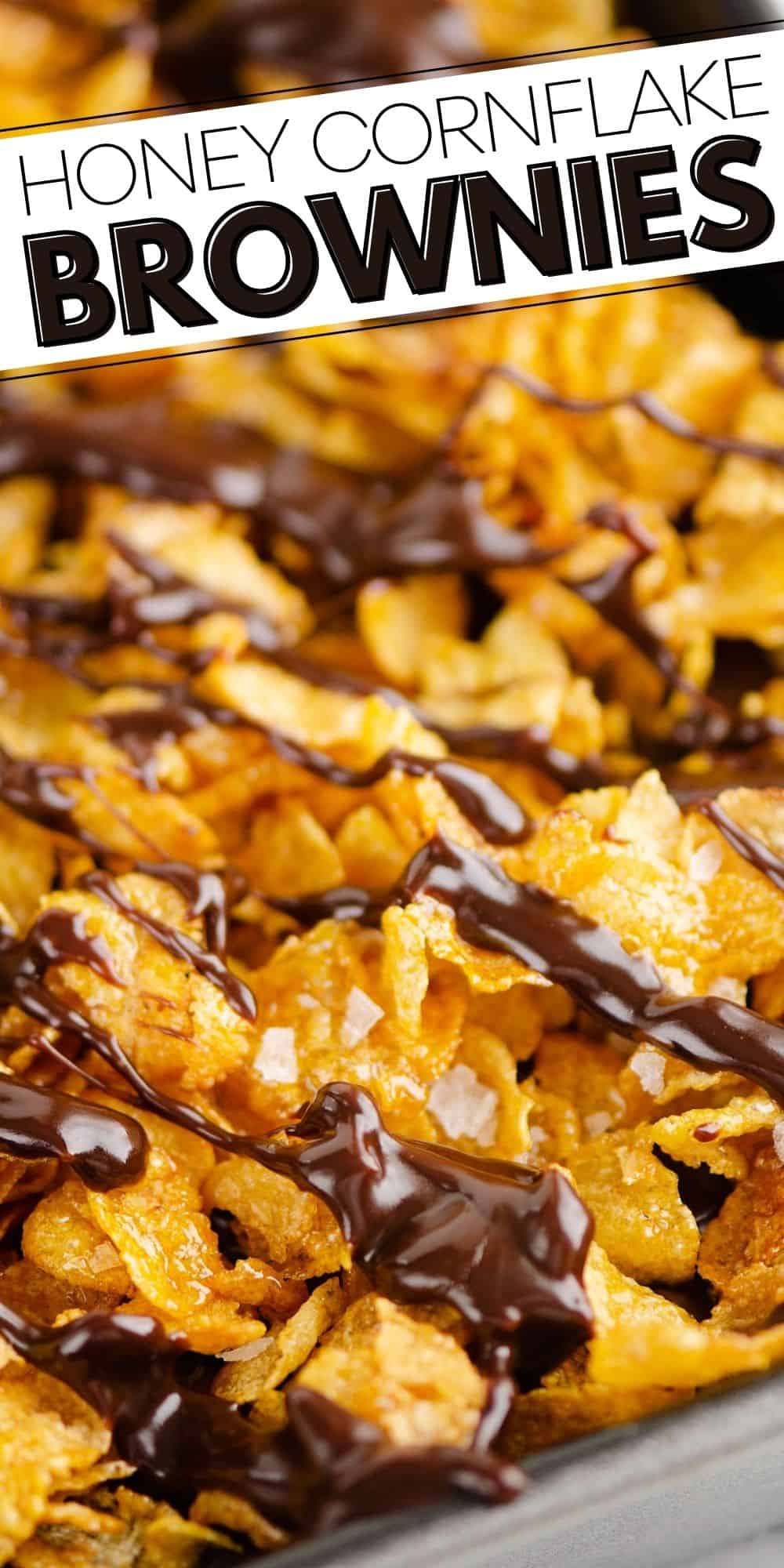 Honey Roasted Cornflake Brownies
