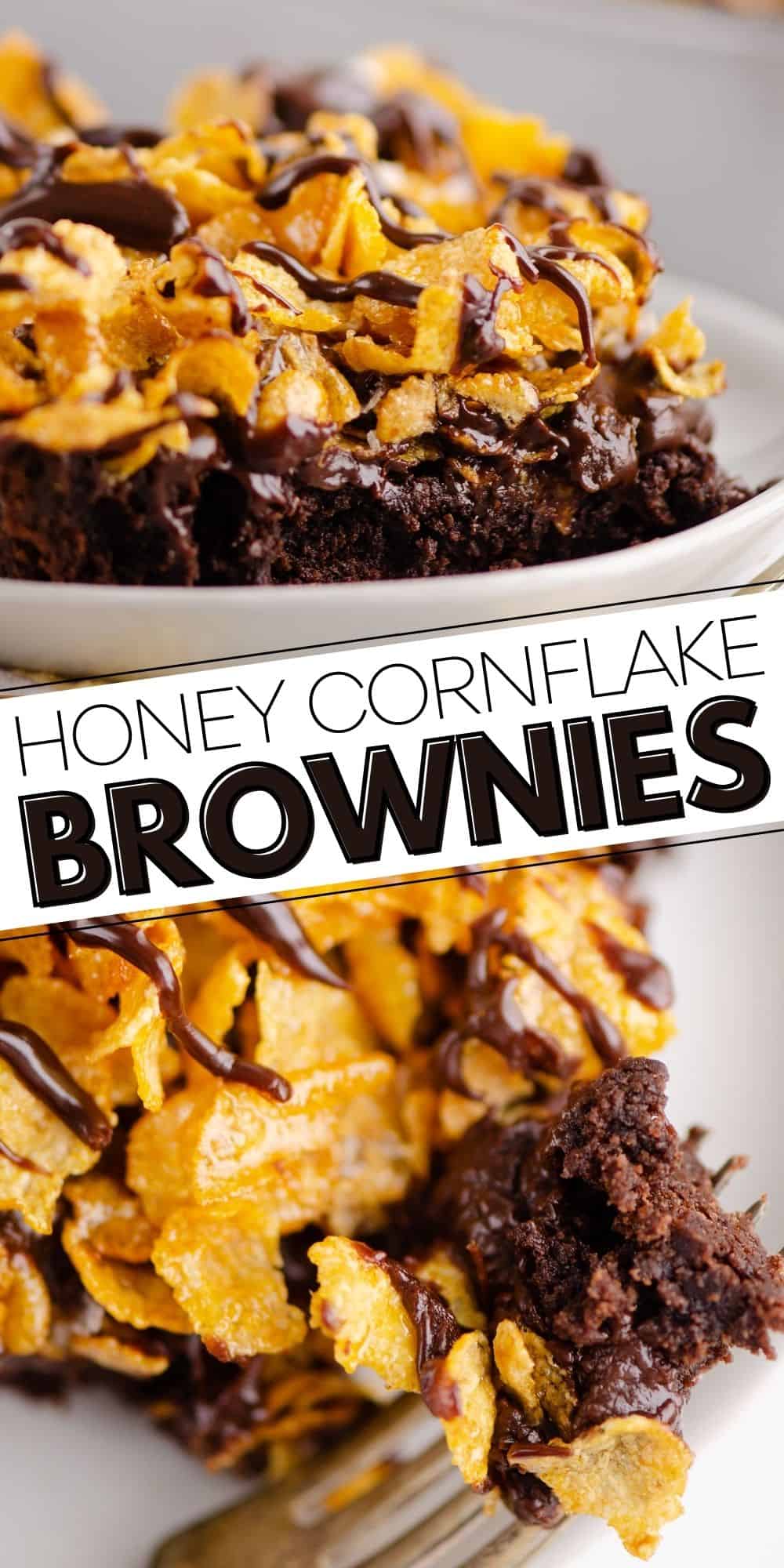 Honey Roasted Cornflake Brownies