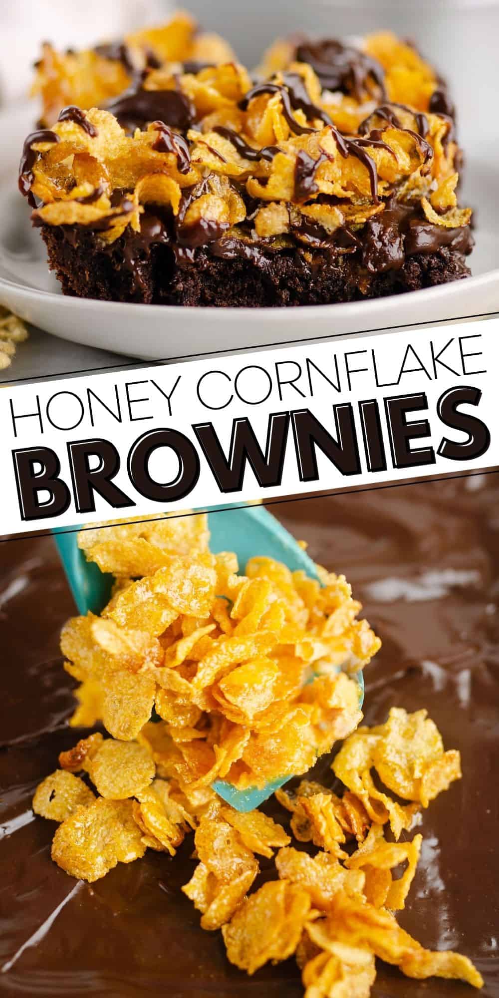 Honey Roasted Cornflake Brownies