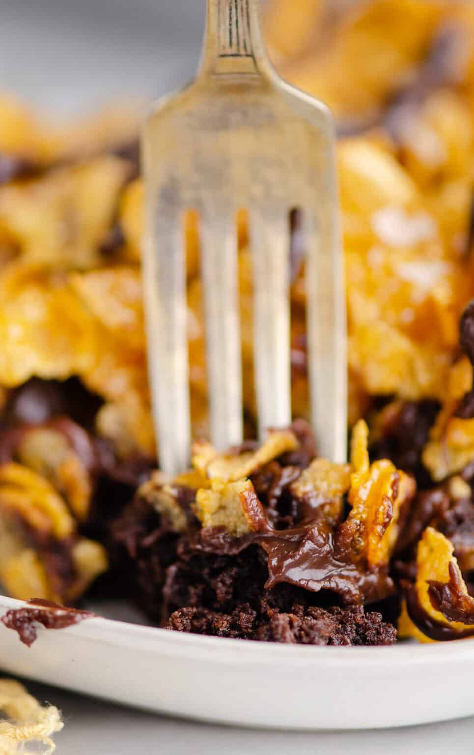 Honey Roasted Cornflake Brownies