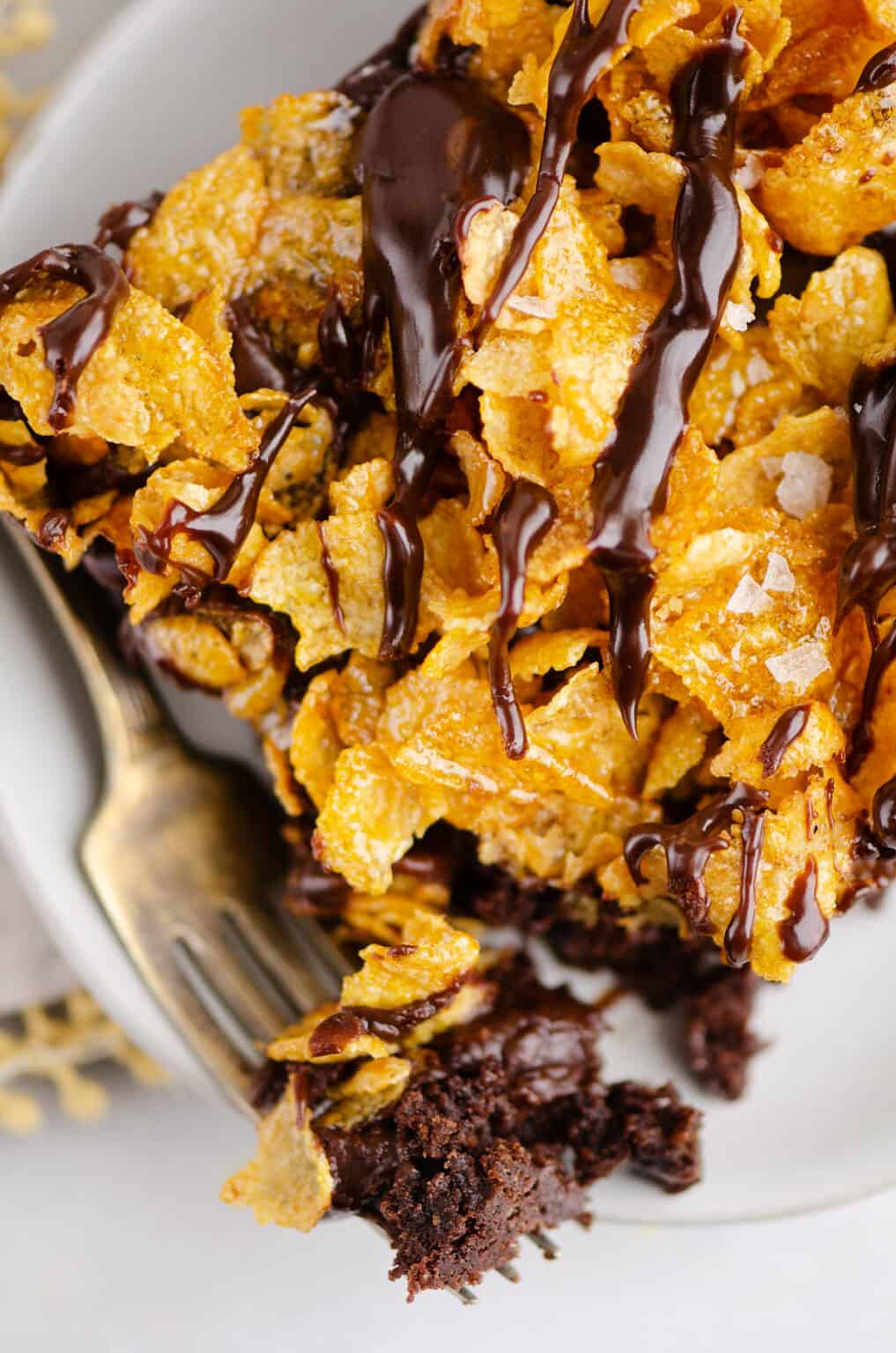 Honey Roasted Cornflake Brownies