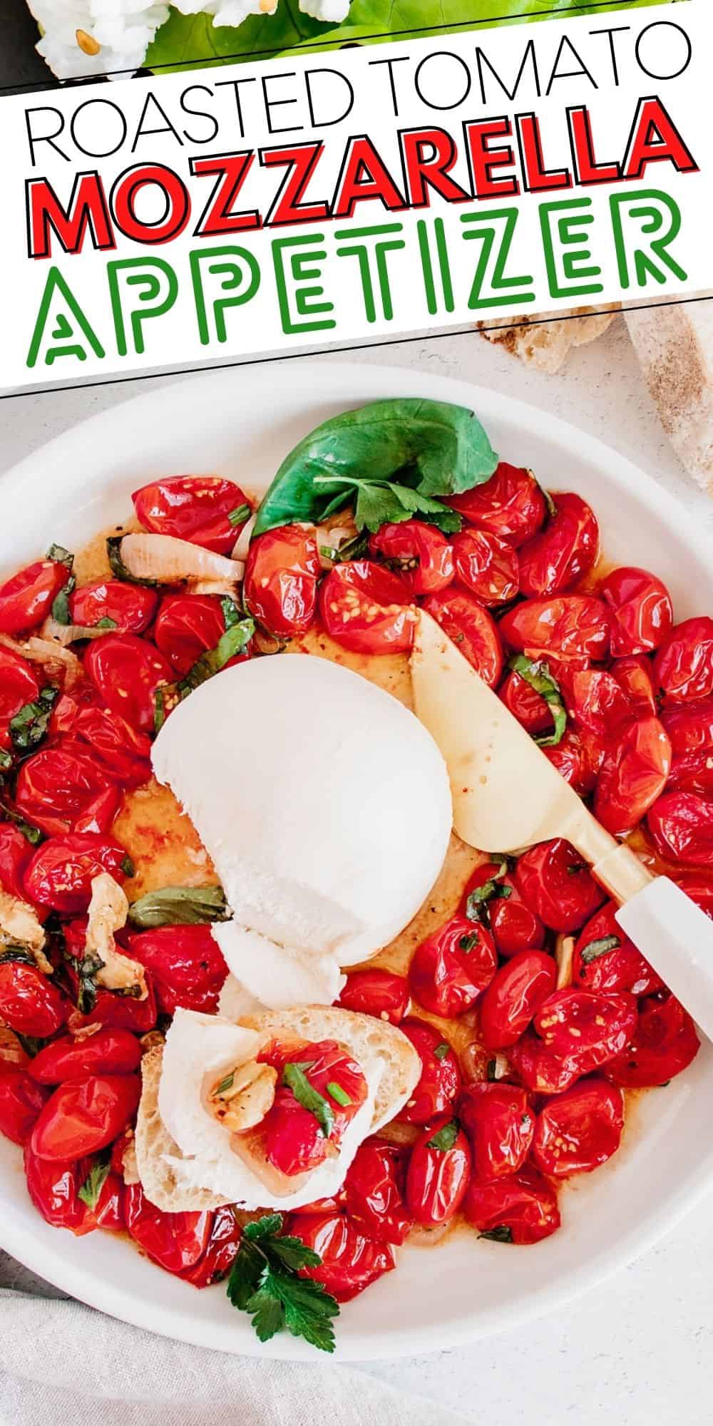 Roast Tomato Mozzarella & Basil Appetizer