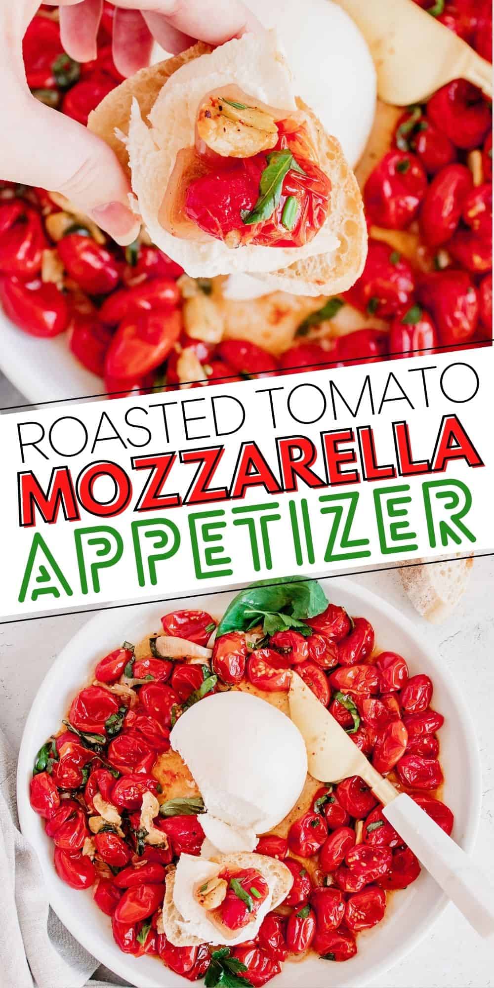 Roast Tomato Mozzarella & Basil Appetizer
