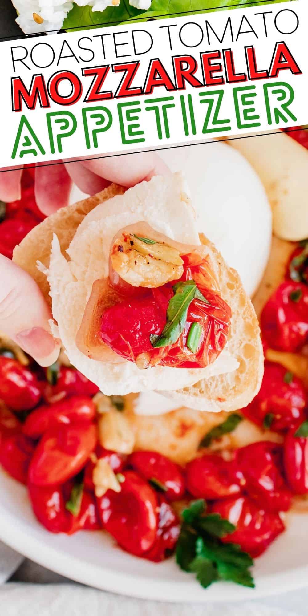 Roast Tomato Mozzarella & Basil Appetizer