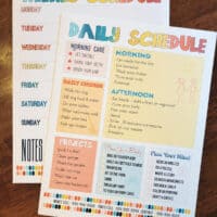 FREE Kids Daily Routine Chart