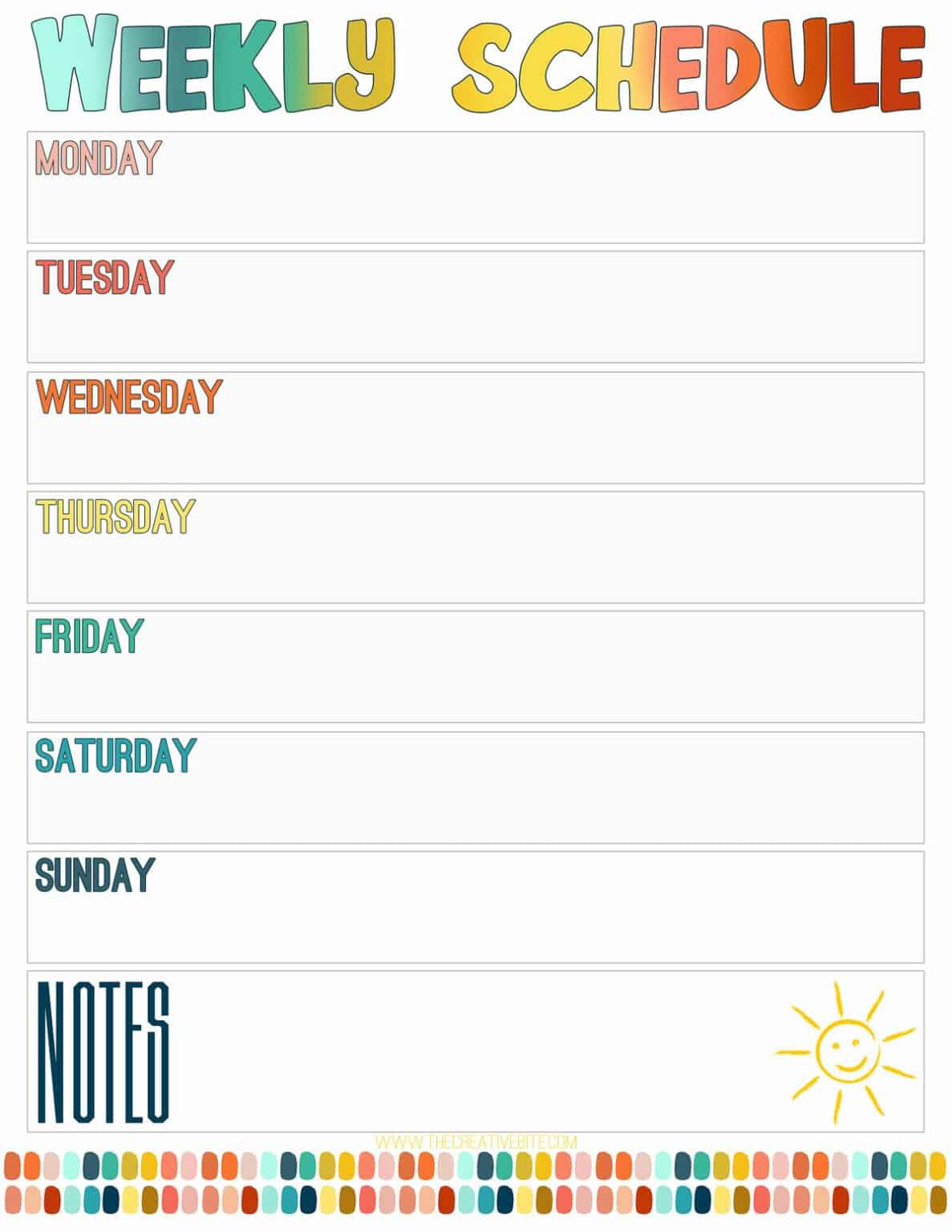 FREE Kids Daily Routine Chart