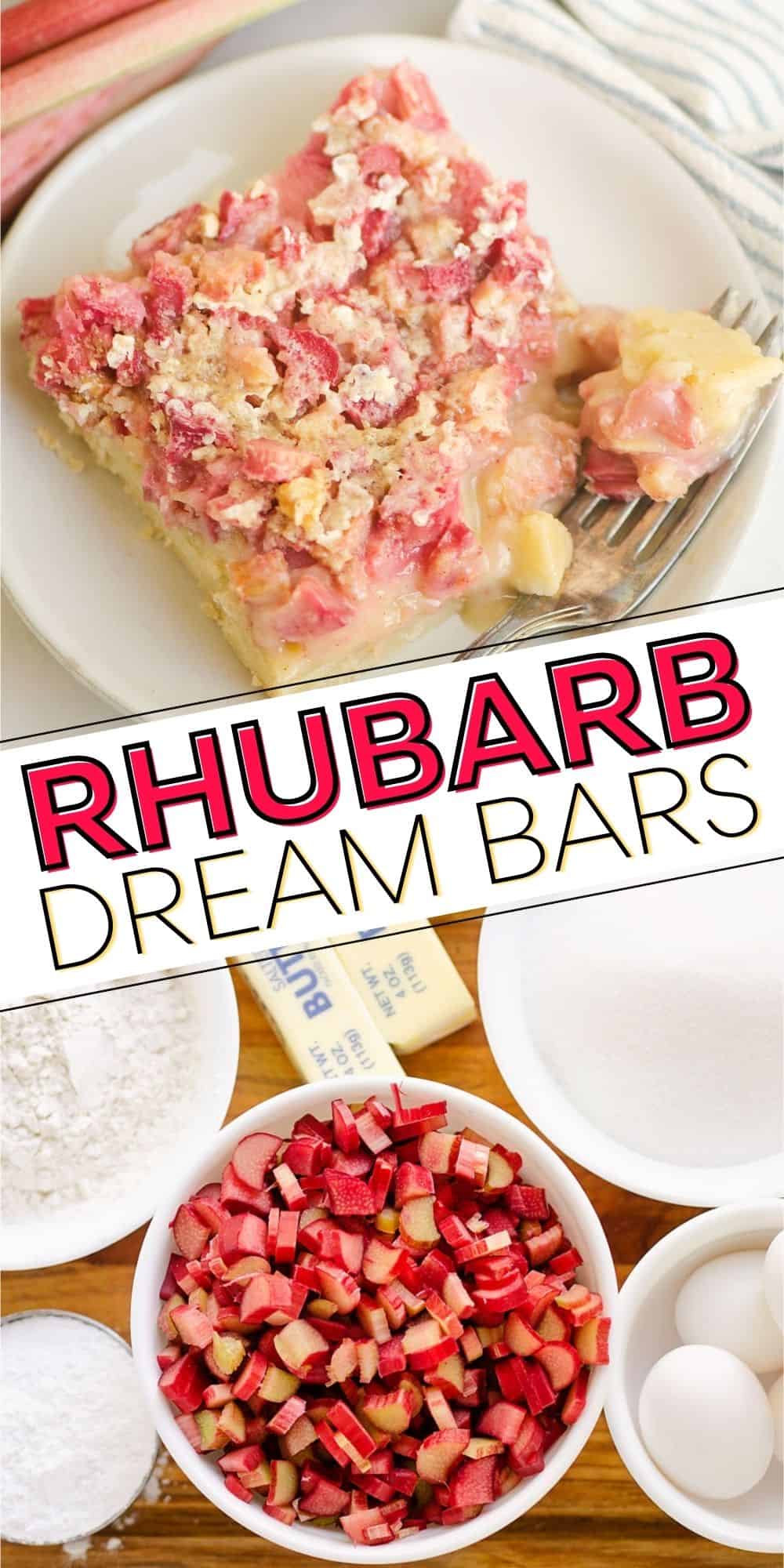 Rhubarb Dream Bars