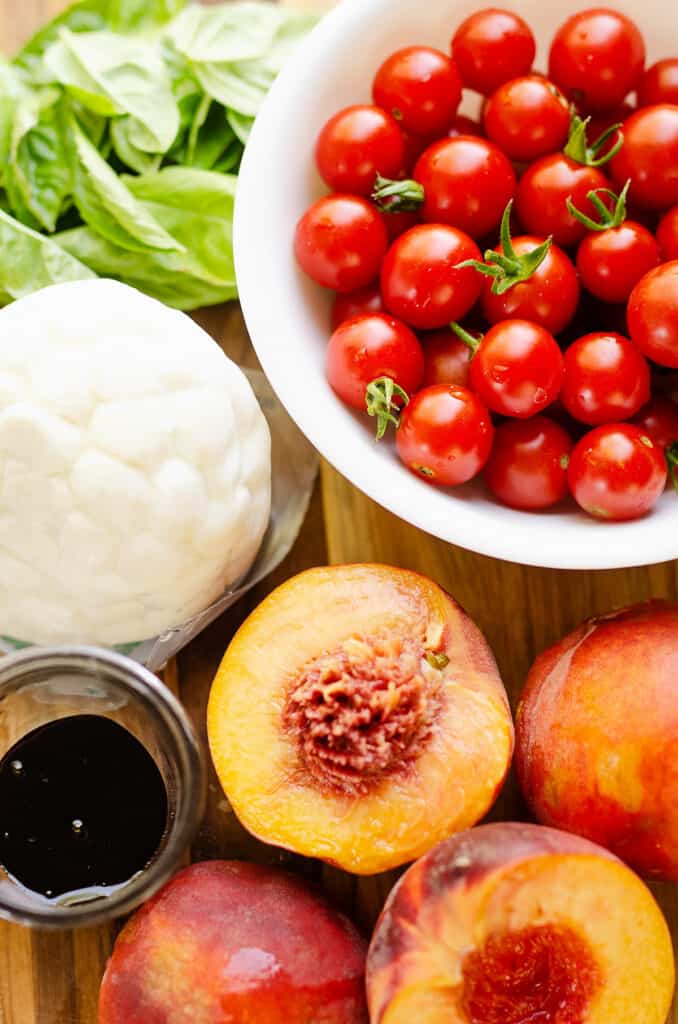 Peach Caprese Skewers