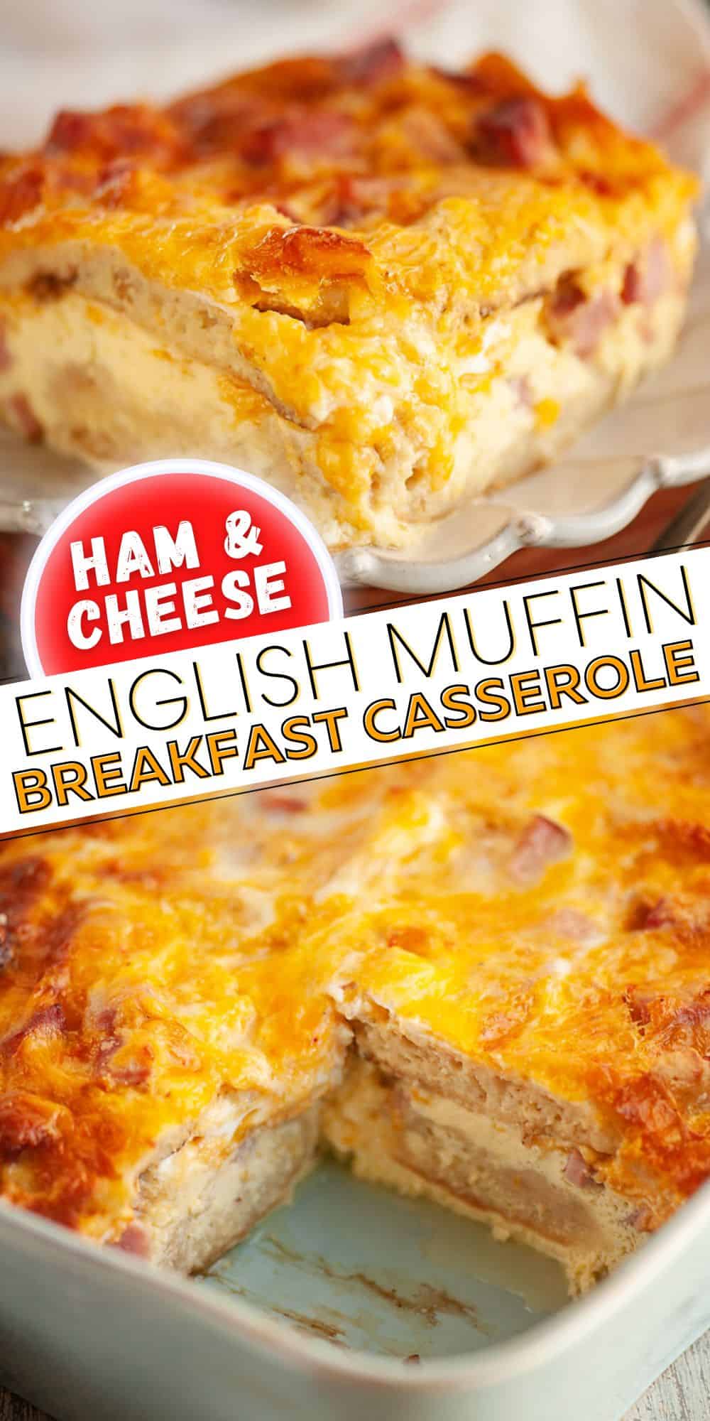 Overnight English Muffin Breakfast Casserole