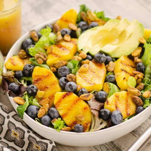 Grilled Pineapple Avocado Salad